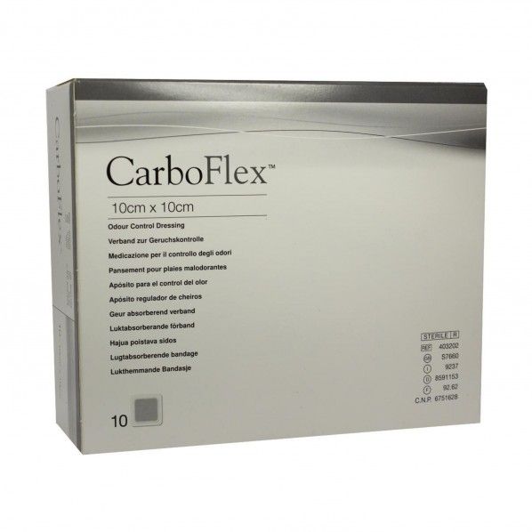 Carboflex 10x10 cm -10 unidades | SimplesFarma